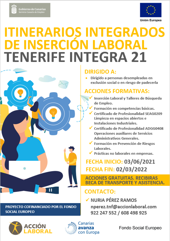 Tenerife Integra 21 Itinerarios Integrados De InserciÓn Laboral